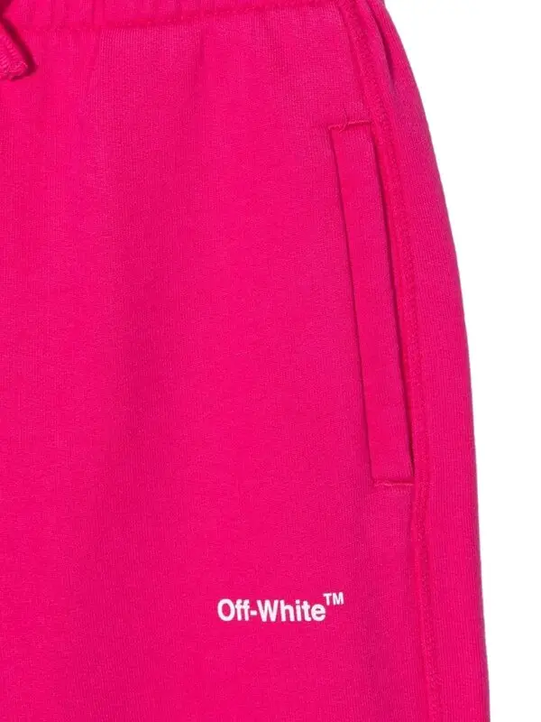 Off-White Rubber Arrow Sweatpants - Fuchsia