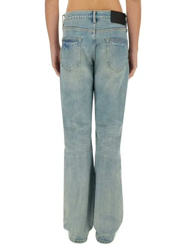 PURPLE BRAND Coated Flare Jeans - Denim