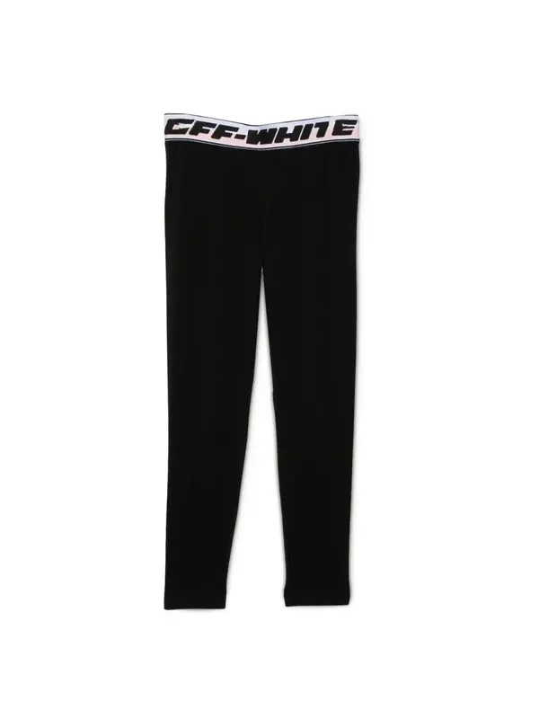 Off-White Logo Band Leggings - Black