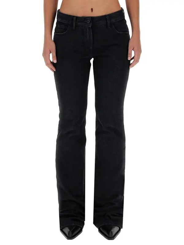 Off-White Wide Leg Jeans