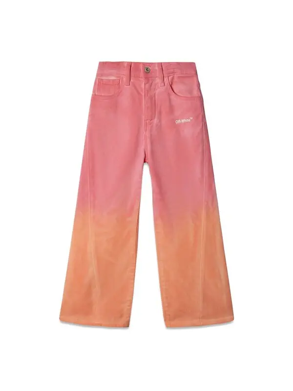 Off-White Wide Leg Pant - Multicolour