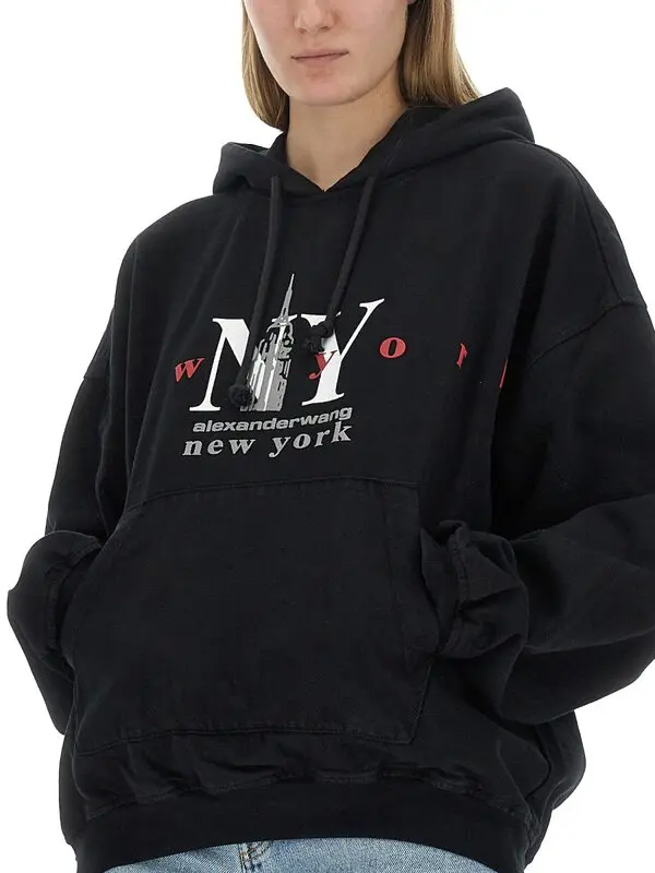 Alexander Wang Oversized Sweatshirt With Logo