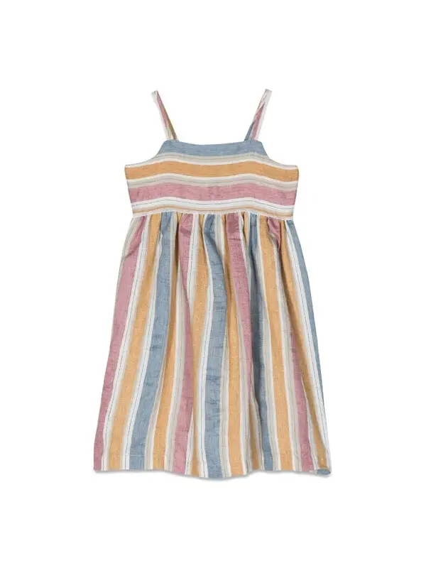 IL GUFO Striped Sleeveless Dress