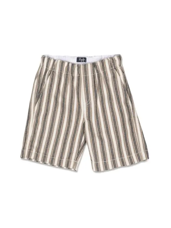 IL GUFO Striped Bermuda Shorts - Multicolour