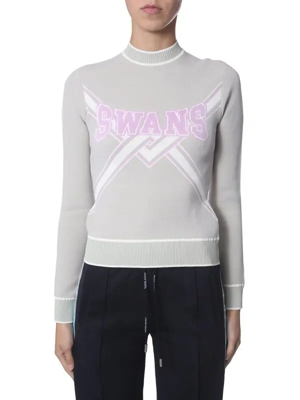 Off-White Cropped Sweater - Grey
