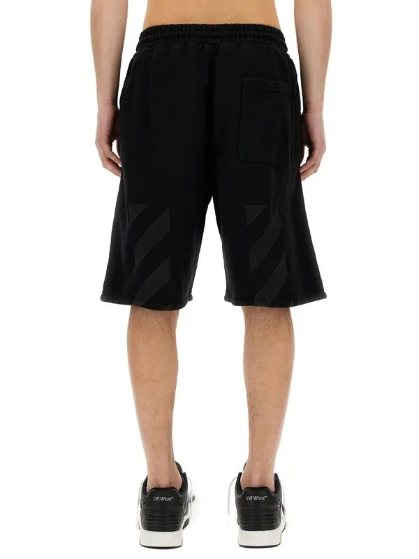 Off-White Logo Bermuda Shorts - Black
