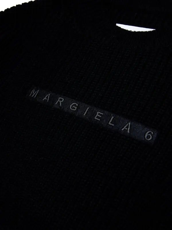 MAISON MARGIELA Mixed Media Pullover - Black