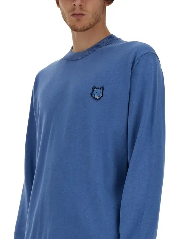 Maison Kitsuné Fox Head Jersey - Azure