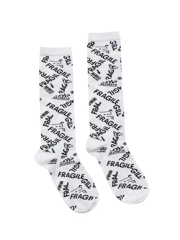 MAISON MARGIELA Printed Socks - White