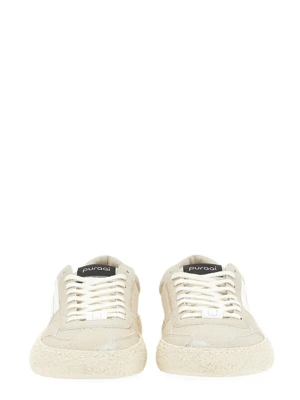 PURAAI Almond Toe Sneakers - Beige