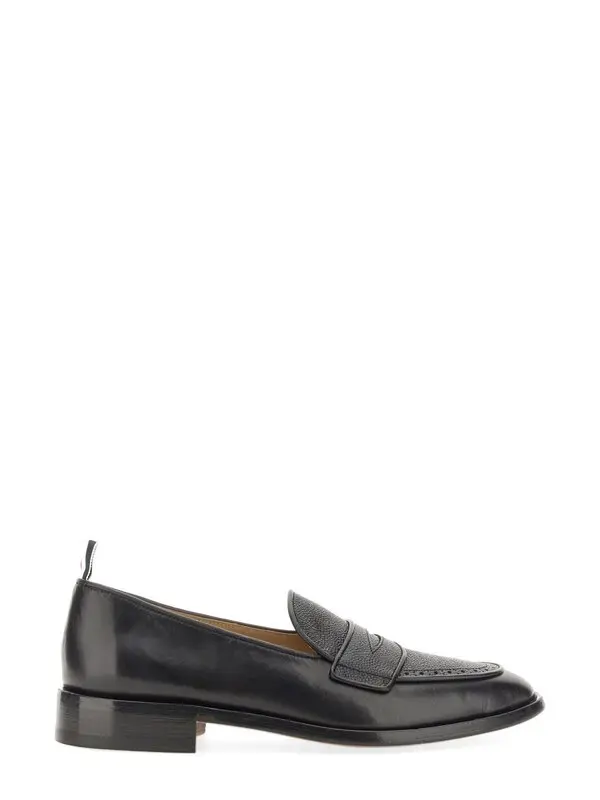 Thom Browne Varsity Penny Loafer - Black