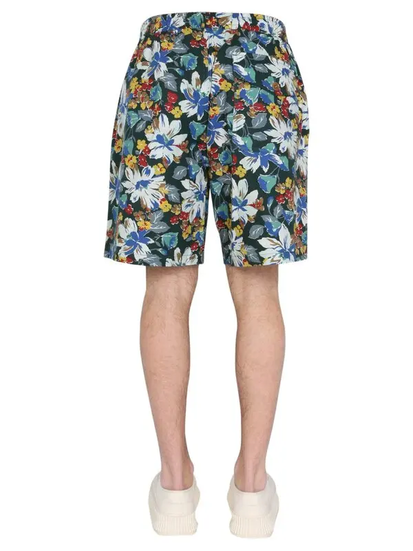 You Must Create Floral Print Bermuda - Multicolour
