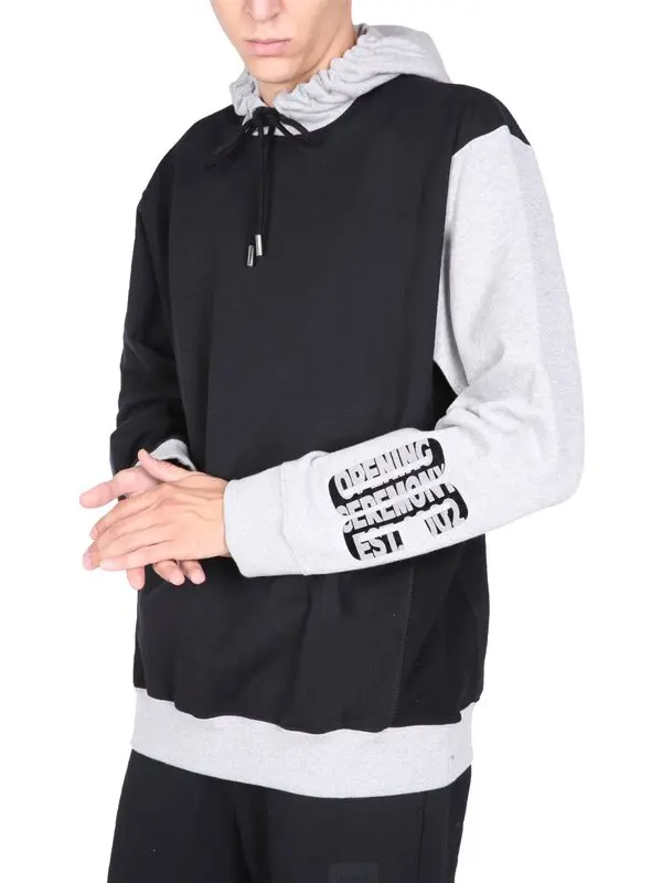 Opening Ceremony Flocked Logo Sweatshirt