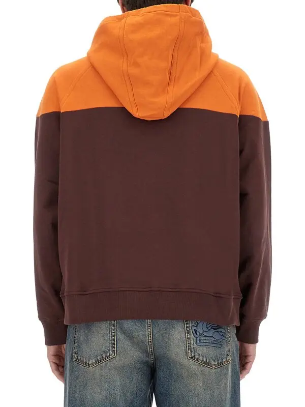 Etro Hooded Sweatshirt With Logo - Orange