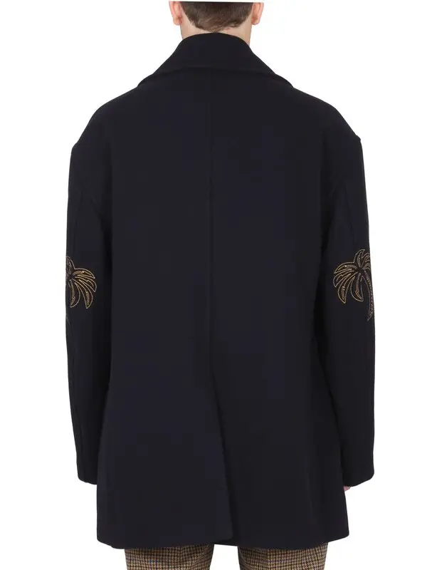 Palm Angels Double Breasted Coat