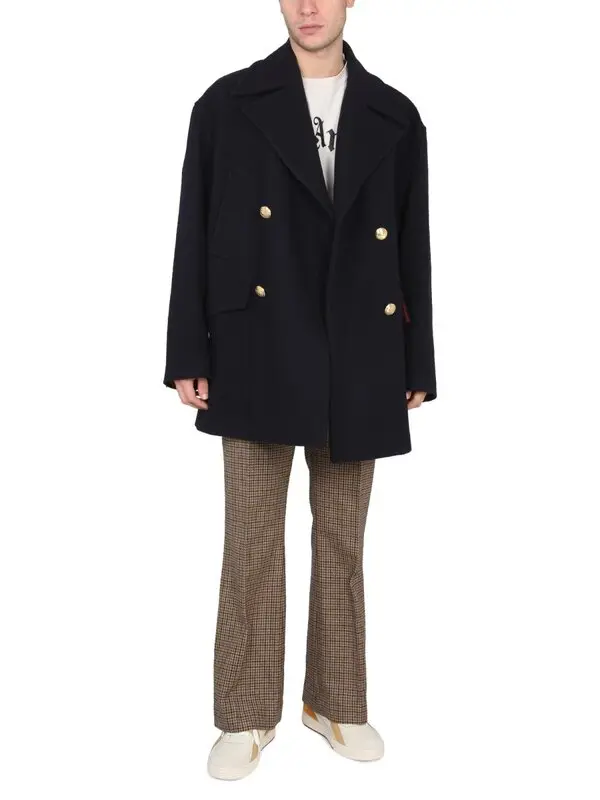 Palm Angels Double Breasted Coat
