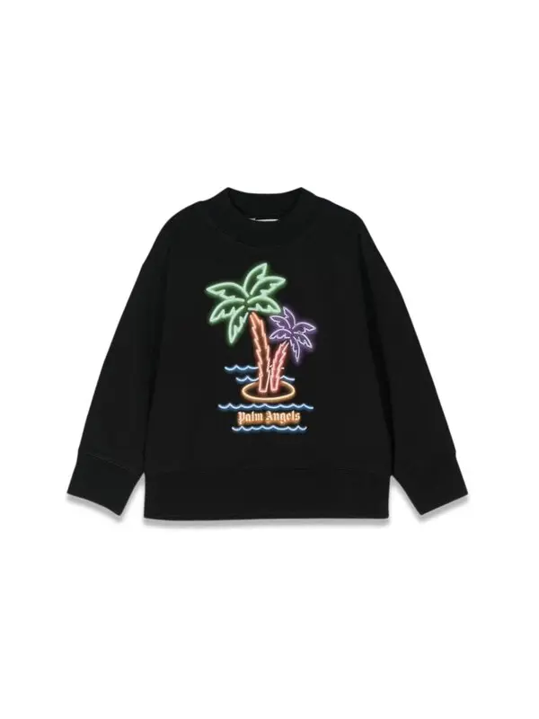Palm Angels Neon Palms Crewneck