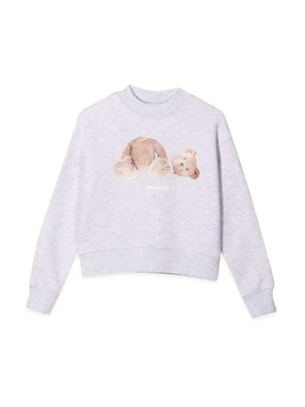 Palm Angels Bear Printed Sweatshirt - Grey