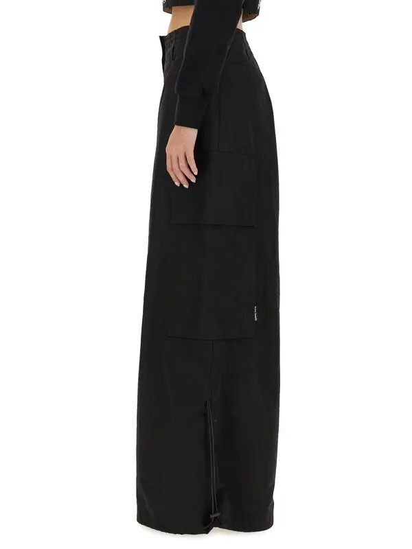 Palm Angels Relaxed Fit Cargo Pants - Black