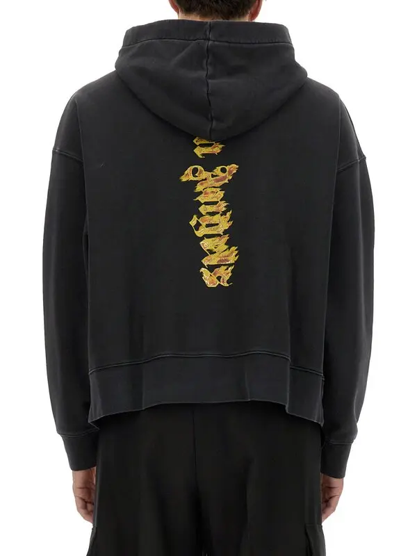 Palm Angels Hooded Sweatshirt - Black