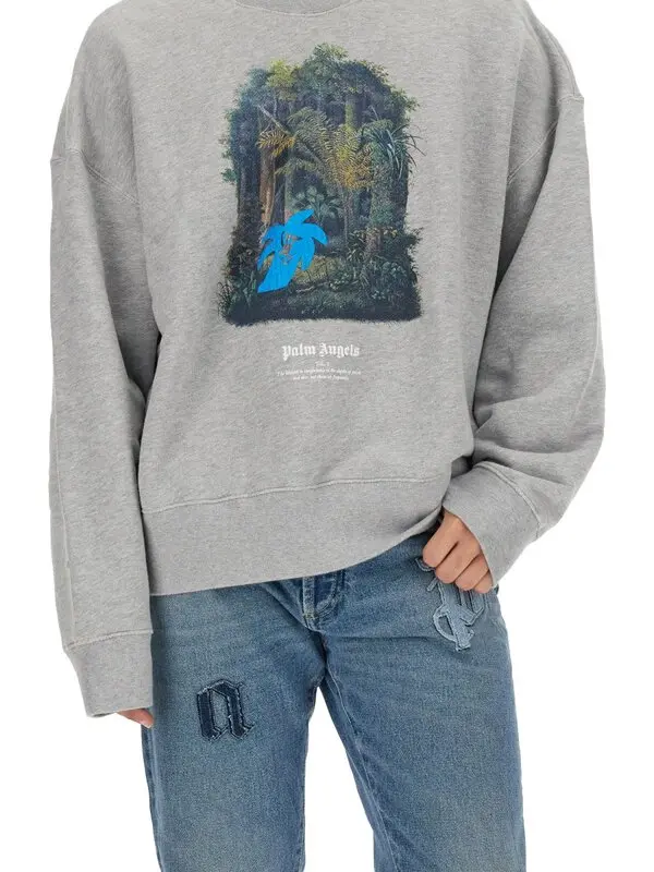Palm Angels Hunting In The Forest Sweatshirt - Grey