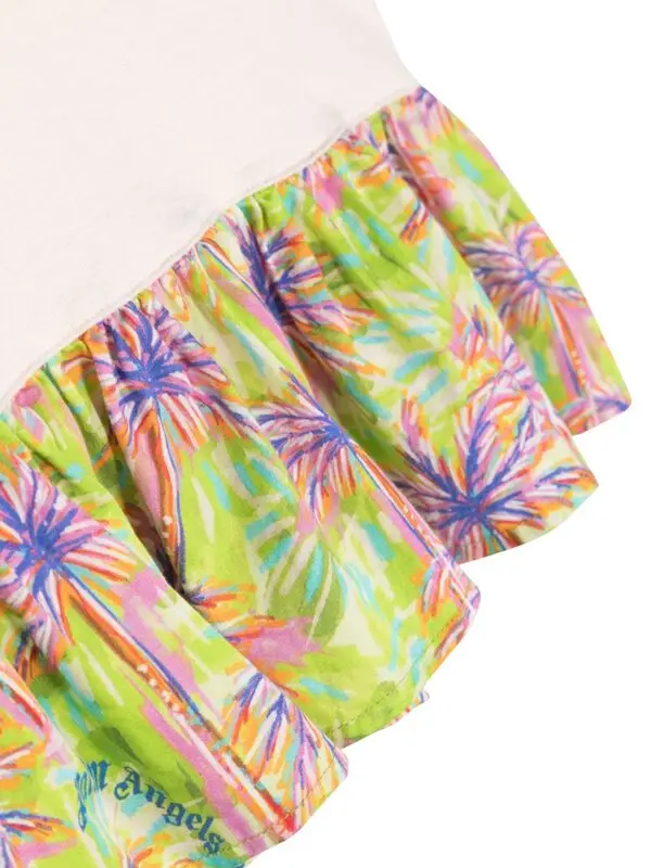 Palm Angels Ruffled Tee Dress