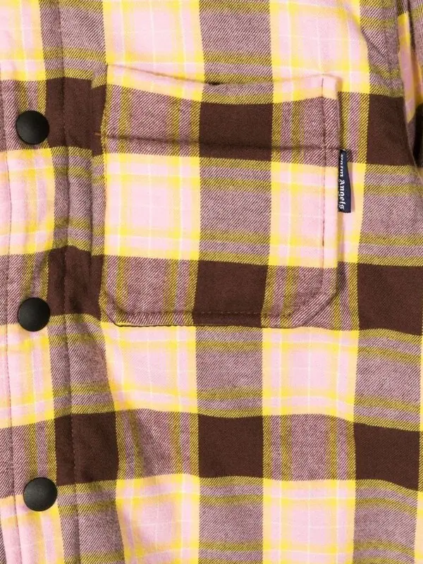 Palm Angels Check Padded Reversible Shirt
