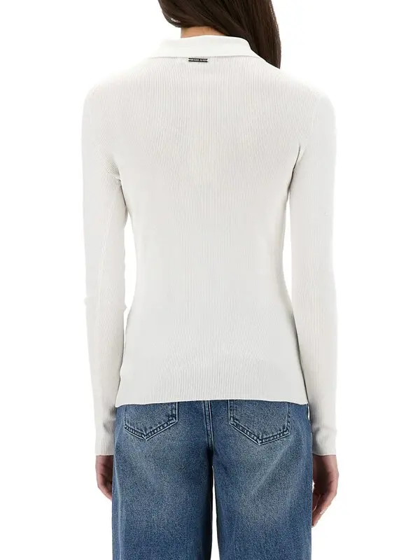 Michael Kors Ribbed Cardigan - White