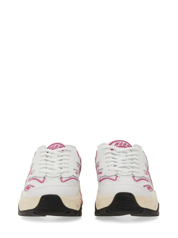 MSGM Vortex Sneaker With Vibram Sole - White