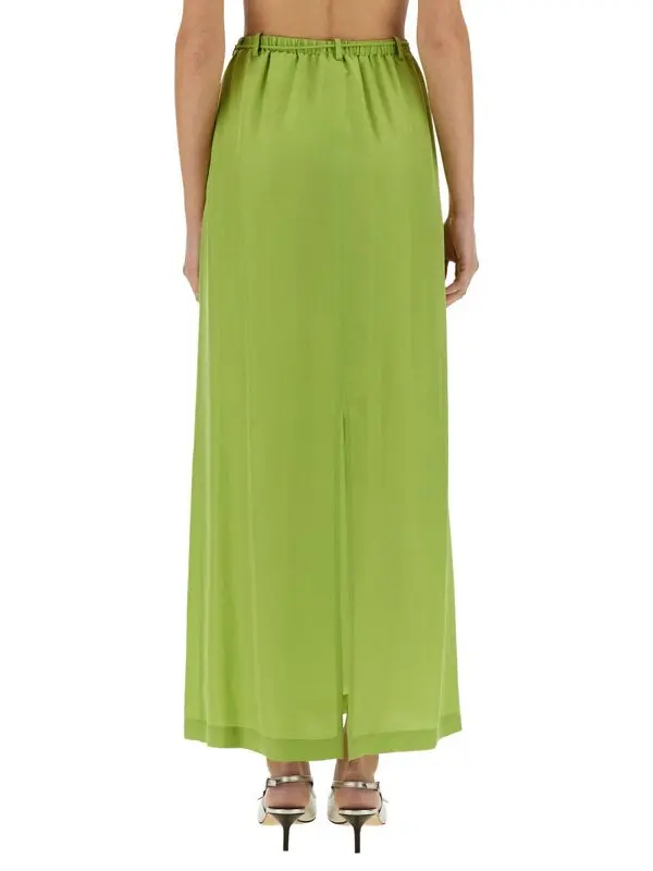 ALYSI Long Silk Skirt