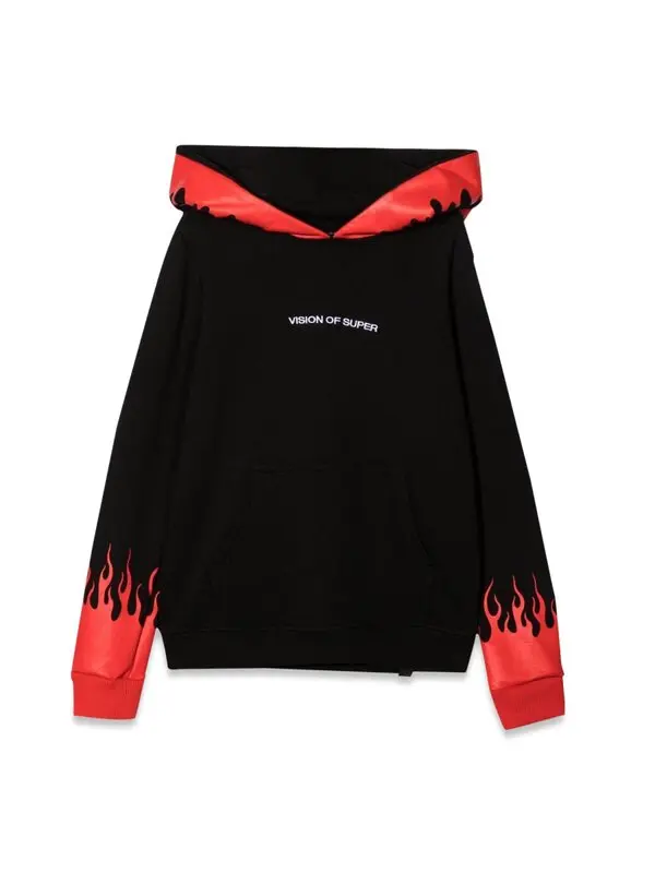 VISION OF SUPER Hooded Cotton Sweatshirt