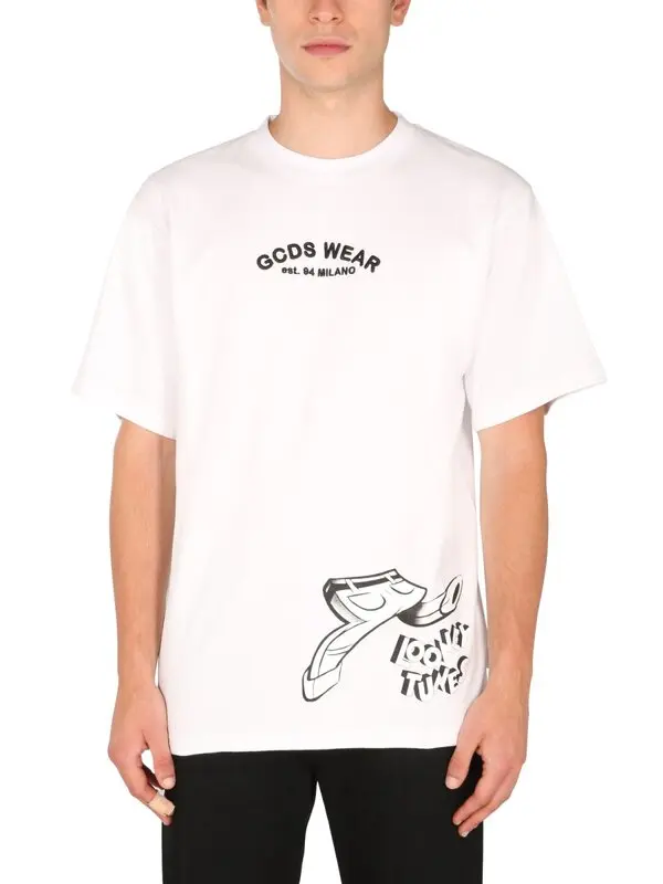 Gcds Looney Tunes Print T Shirt - White