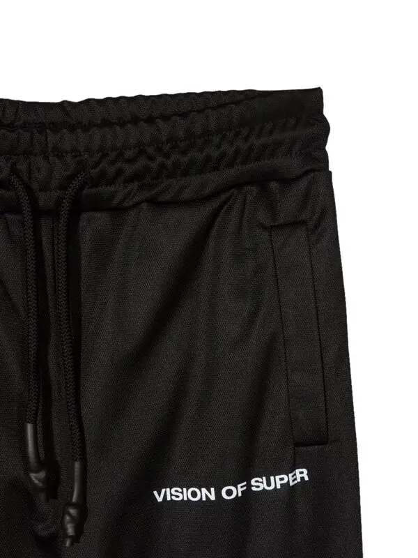 VISION OF SUPER Trousers With Embroidered Flames
