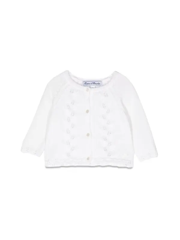 TARTINE ET CHOCOLAT Cardigan - White