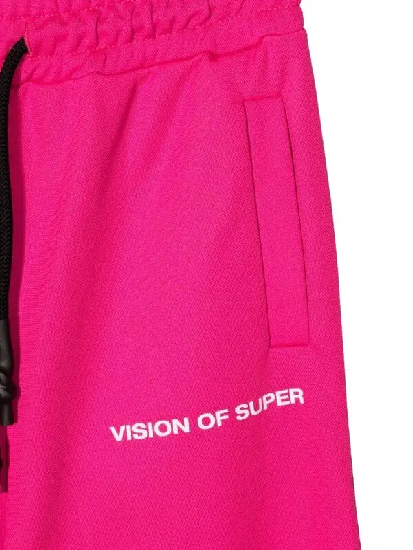 VISION OF SUPER Tracksuit Pants - Fuchsia