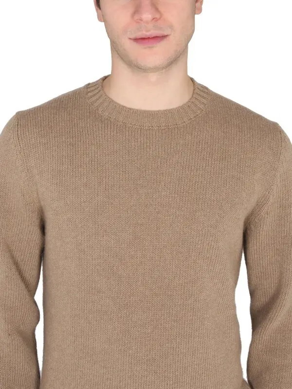 PT TORINO Ribbed Cross-neck Choker - Brown