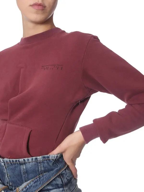 BEN TAVERNITI UNRAVEL PROJECT Crew Neck Sweatshirt - Bordeaux