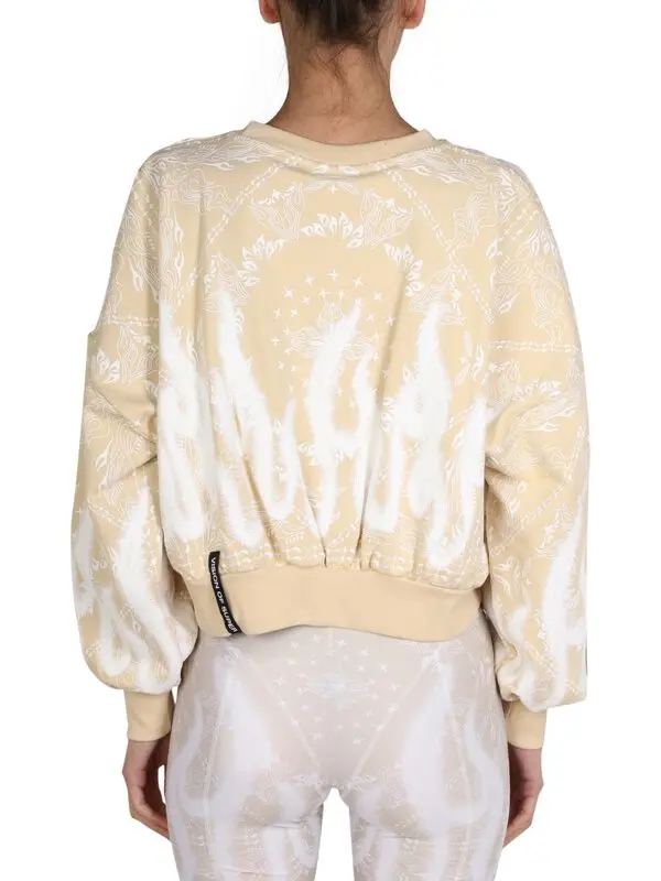 VISION OF SUPER Paisley Pattern Sweatshirt - Beige