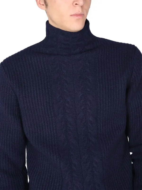 BALLANTYNE Turtleneck Sweater - Black