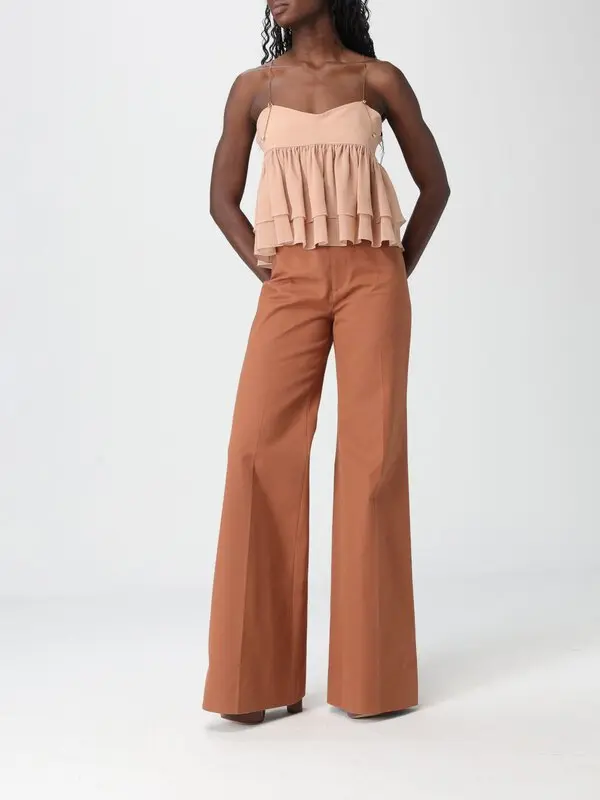 Chloé Ruffled Camisole Top - Pink