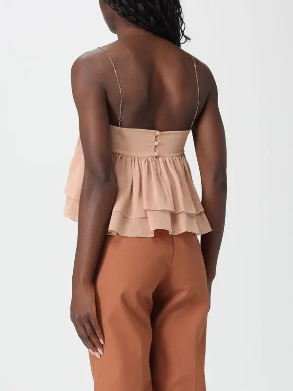 Chloé Ruffled Camisole Top - Pink