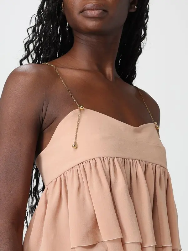 Chloé Ruffled Camisole Top - Pink