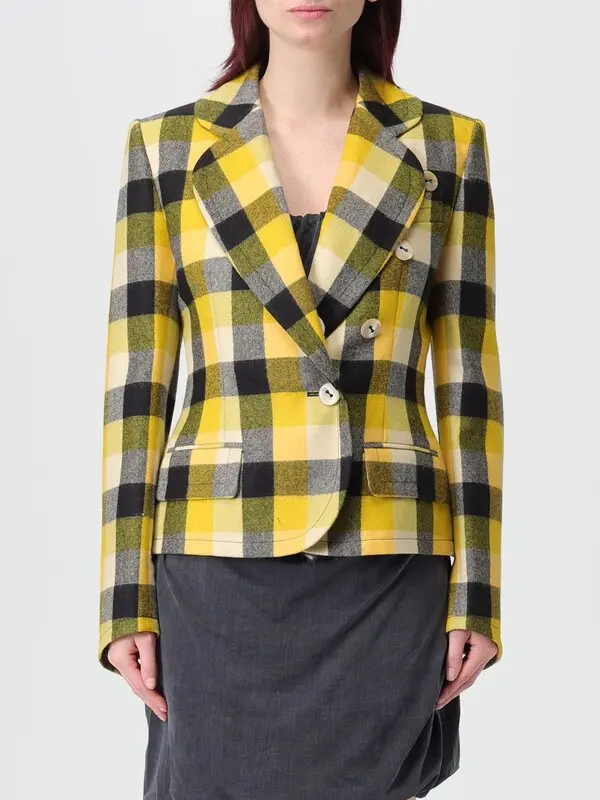 VIVIENNE WESTWOOD Checked Double Breasted Jacket
