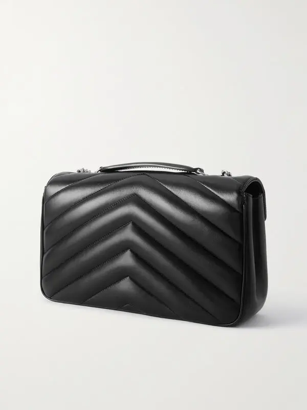 Saint Laurent Loulou Medium Matelassé Leather Shoulder Bag