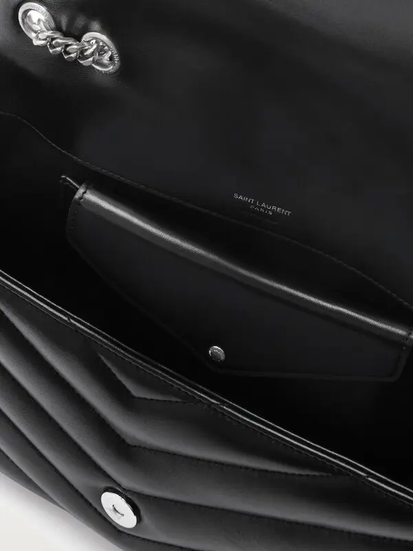 Saint Laurent Loulou Medium Matelassé Leather Shoulder Bag