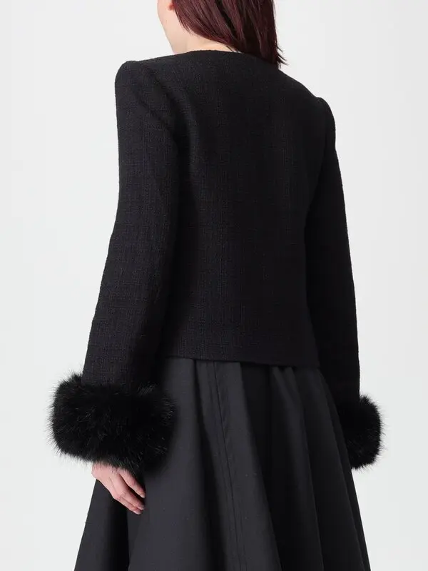 SELF-PORTRAIT Fur Cuffed Jacket