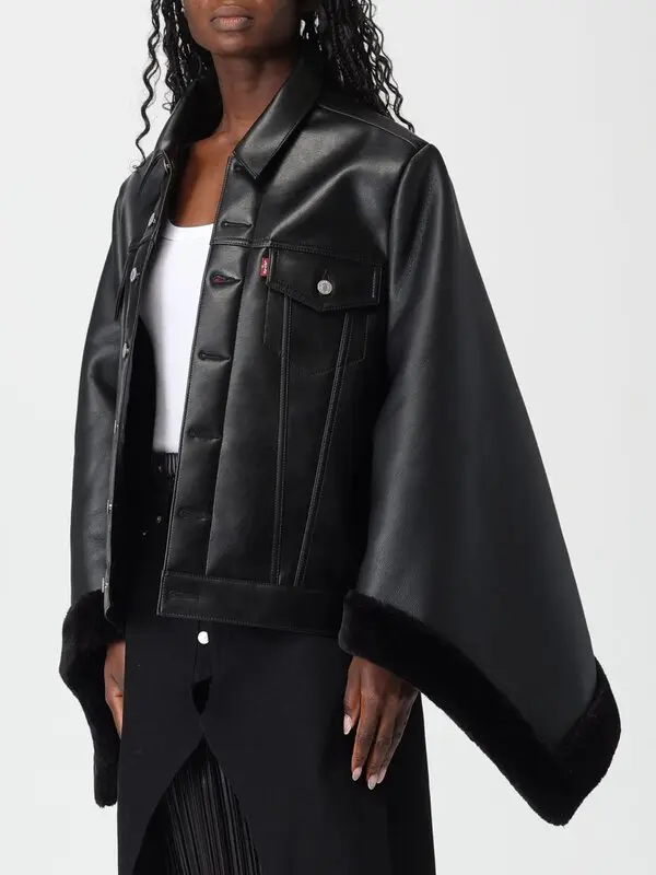 Junya Watanabe Leather Cape Jacket