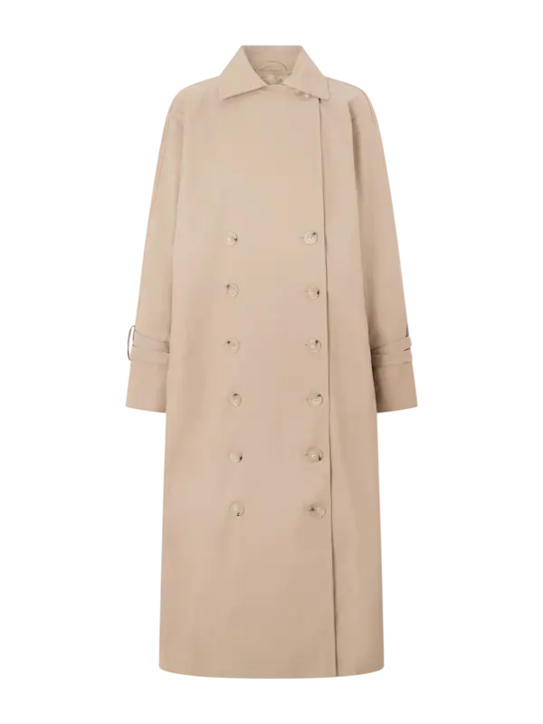 TOTEME - Signature Double-Breasted Cotton-Blend Gabardine Trench Coat