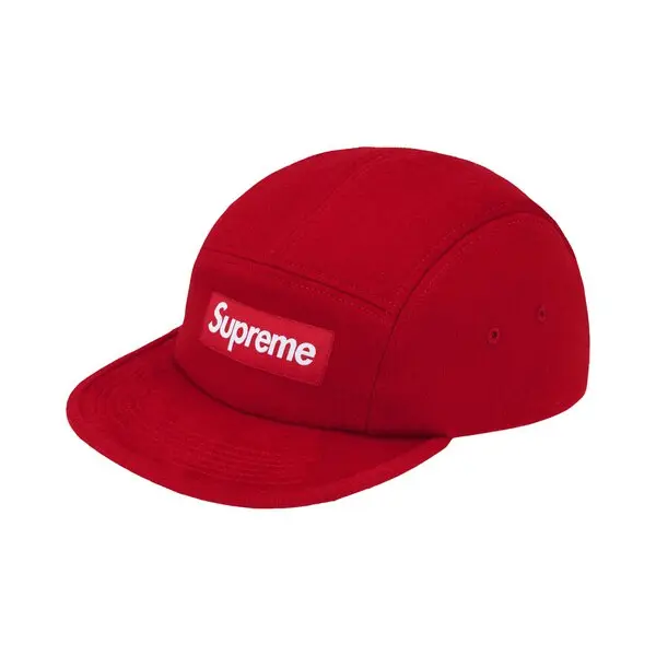 Supreme Wool Camp Cap - Red