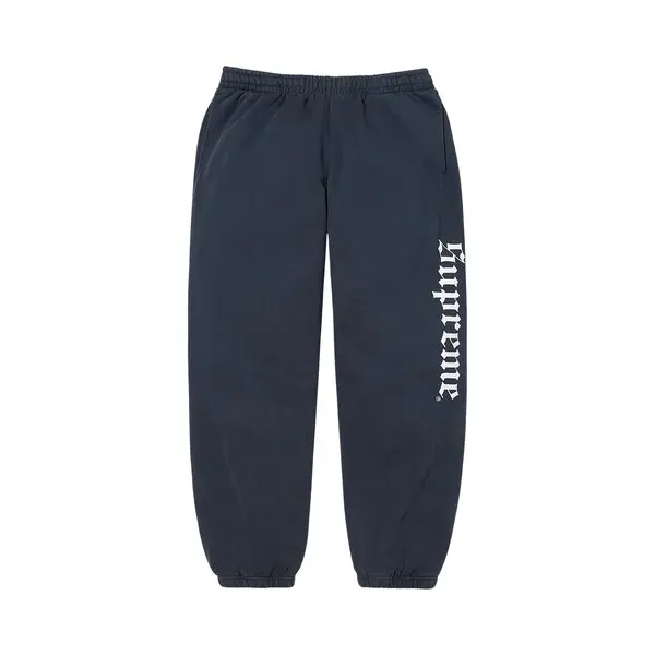 Supreme Washed Old English Sweatpant - Blue